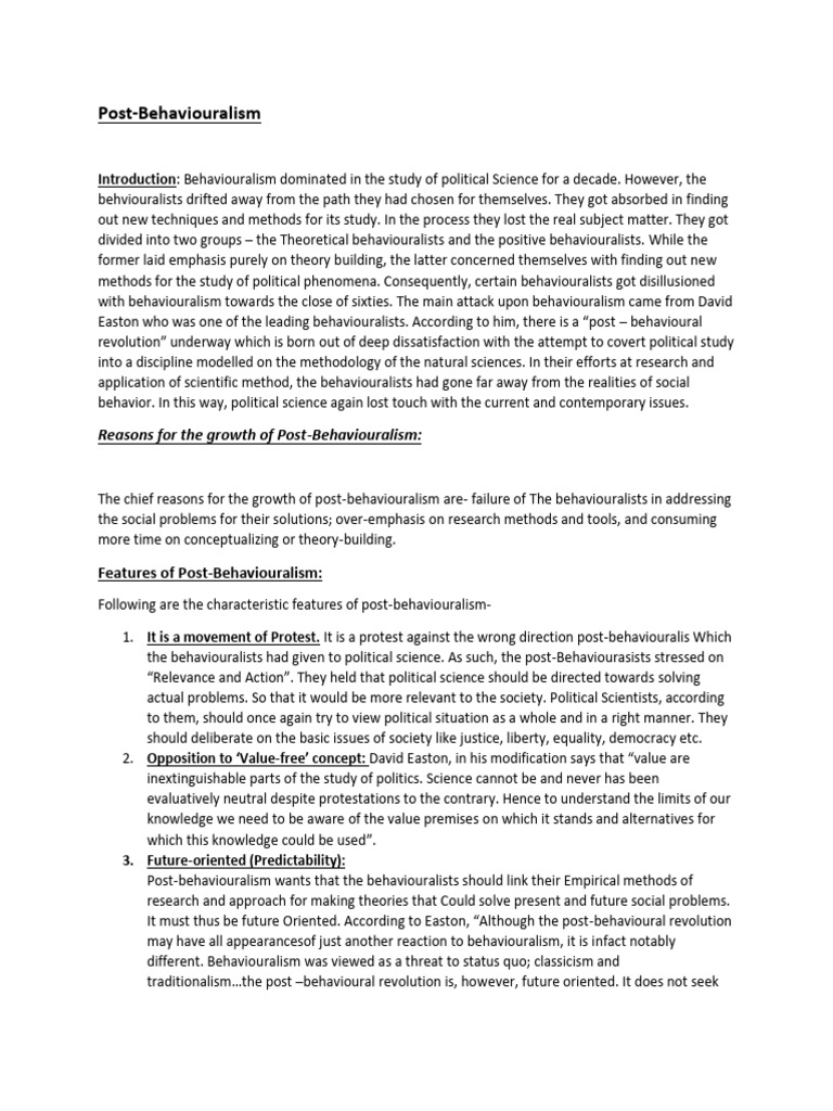 Wa0003. | PDF | Behaviorism | Political Science