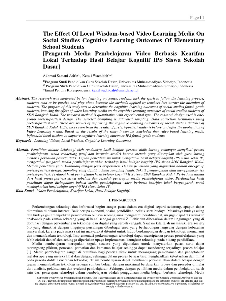 Artikel Praterbit Akhmad Samsul Arifin | PDF | Learning | Science