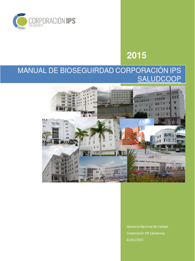Manual de Bioseguridad | PDF | Hospital | Infección