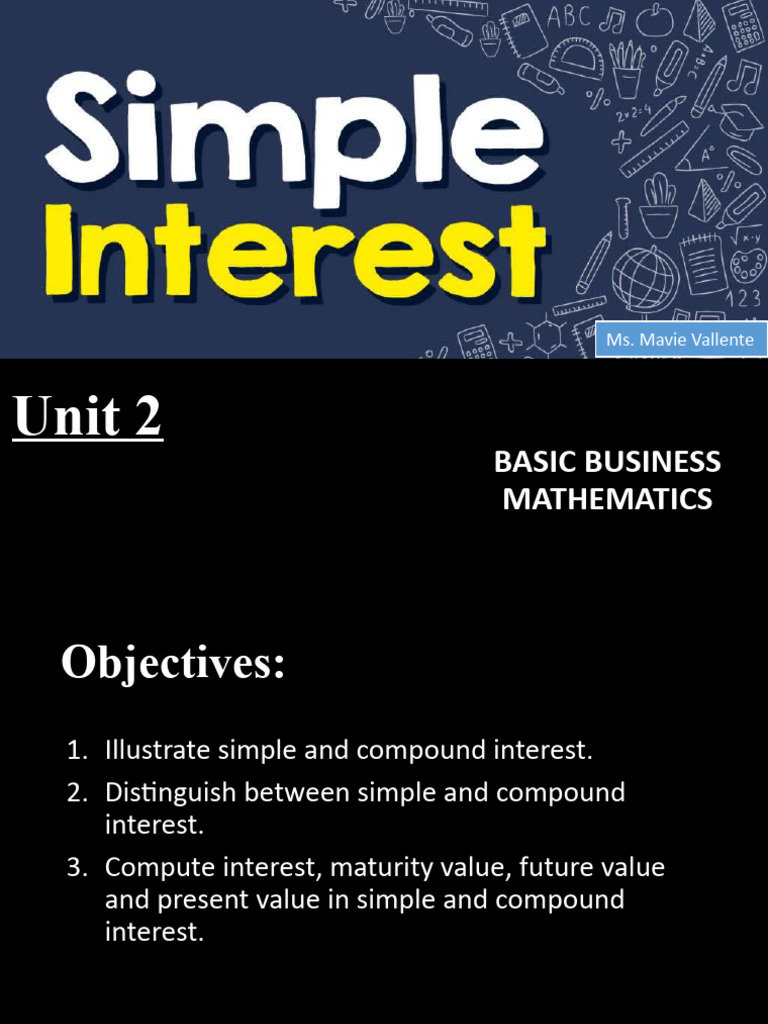 Simple Interest | PDF | Interest | Compound Interest