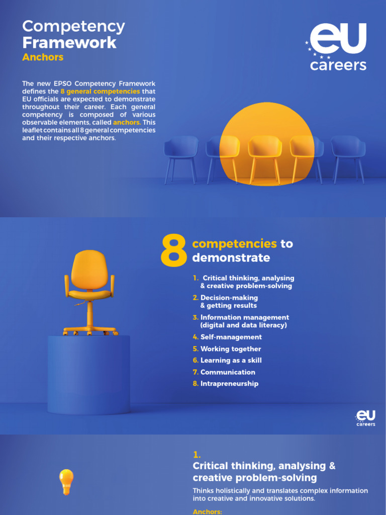EU Competencies Framework and Anchors | PDF | Decision Making | Learning