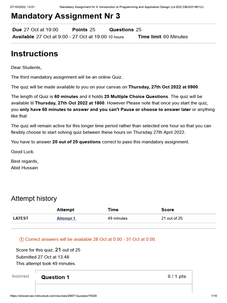 Mandatory Assignment Nr 3 Introduction To Programming And Application Design Pdf Namespace