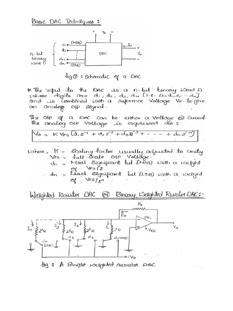 Unit5_ADC_DAC_notes_Unit 5 | PDF | Digital To Analog Converter | Analog ...