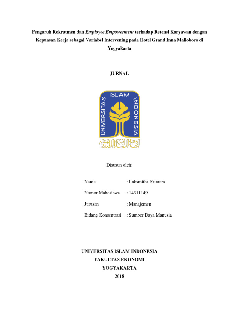 JURNAL | PDF | Dependent And Independent Variables | Variable (Mathematics)