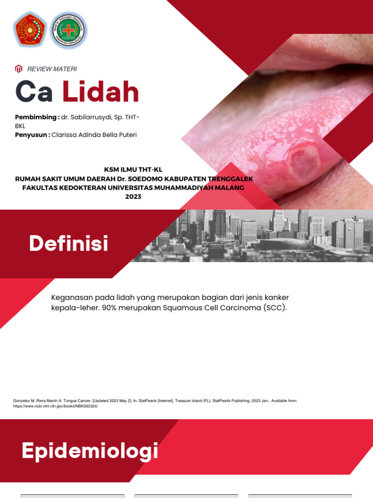 Review Materi CA Lidah | PDF
