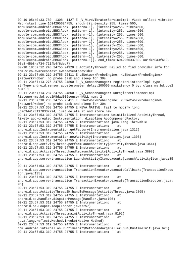 Log Pdf Java Programming Language Android Operating System