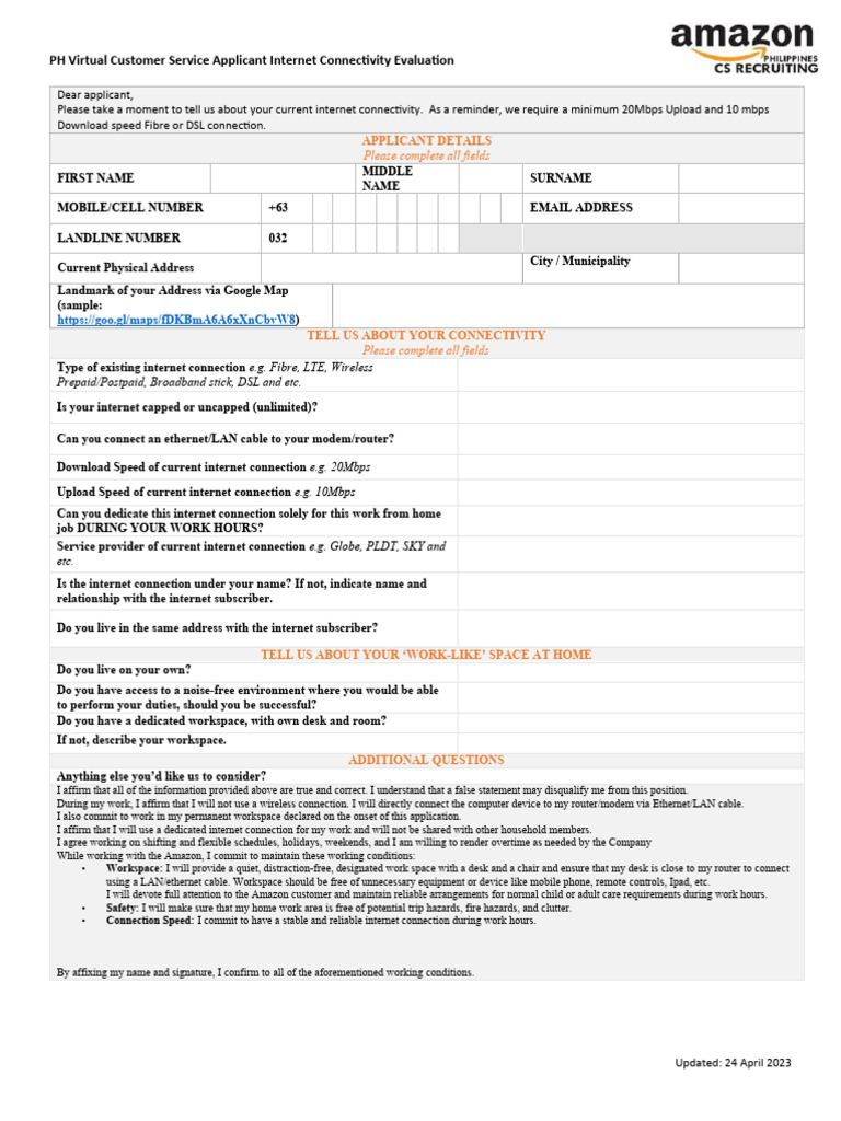 VCS Internet Connectivity Forms 2023 | PDF | Internet Access | Internet