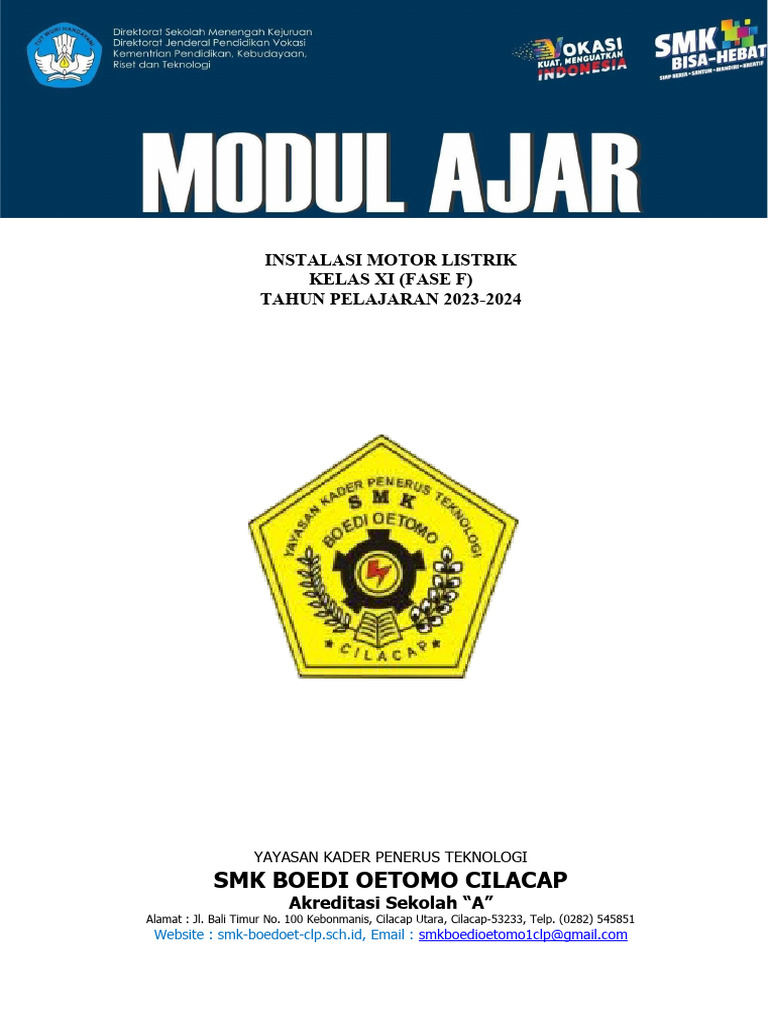 Modul Ajar 9 Fase F Teknik Instalasi Tenaga Listrikan (IML) | PDF | Karier & Perkembangan