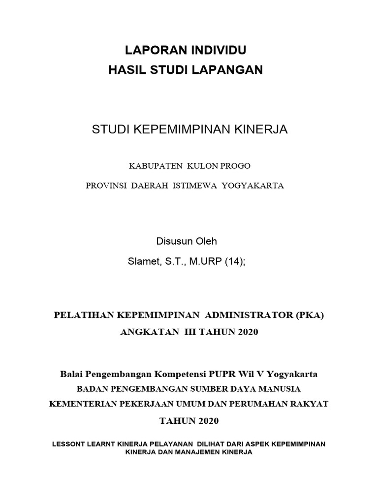Slamet STULA Individu | PDF