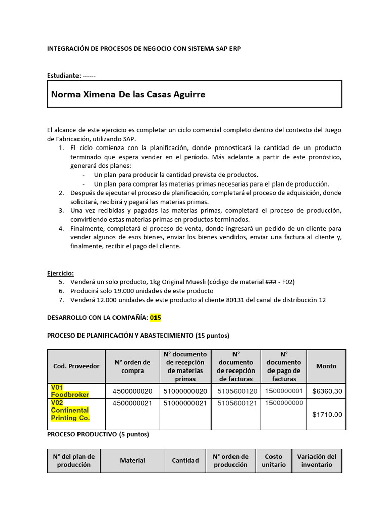 Integracion de Procesos de Negocio Con Sistema Sap Erp | Descargar ...