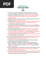 Step-by-Step Hajj Rites Guide | PDF | Hajj | Islamic Jurisprudence
