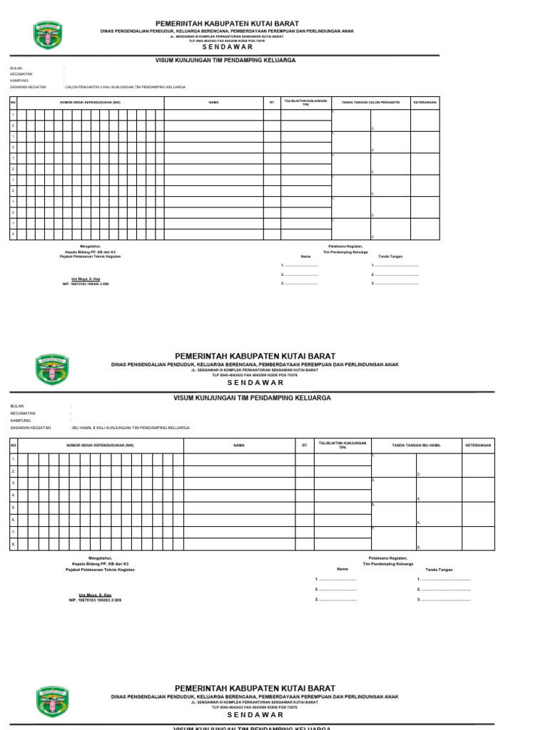Visum TPK Dan Tanda Terima TPK 2022 | PDF
