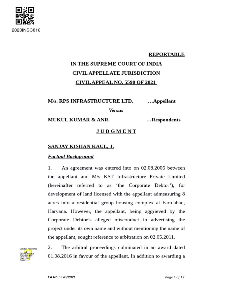 2021 2 1502 46783 Judgement 11-Sep-2023 | PDF | Bankruptcy | Judgment (Law)