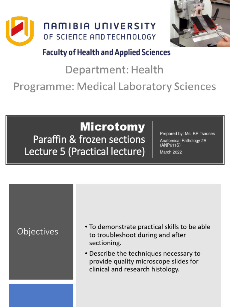 Microtomy - Troubleshooting | PDF