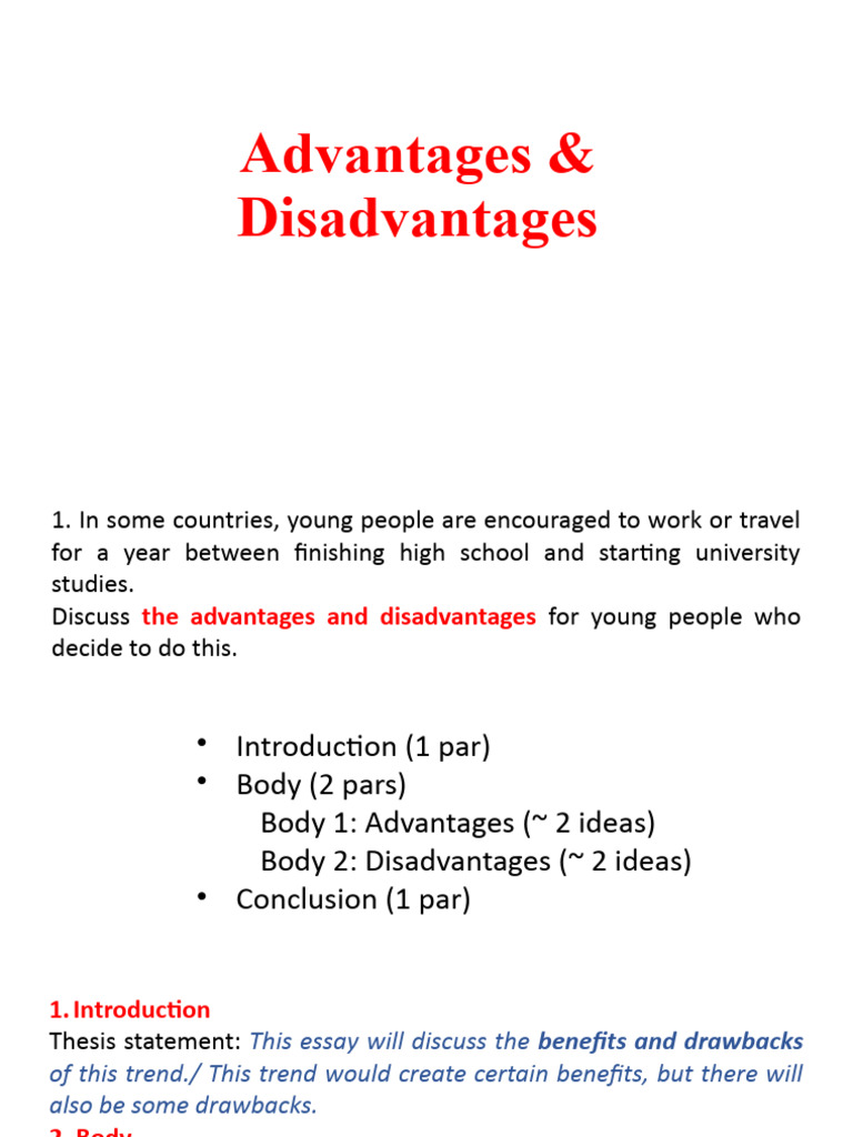Advantages Disadvantages | PDF