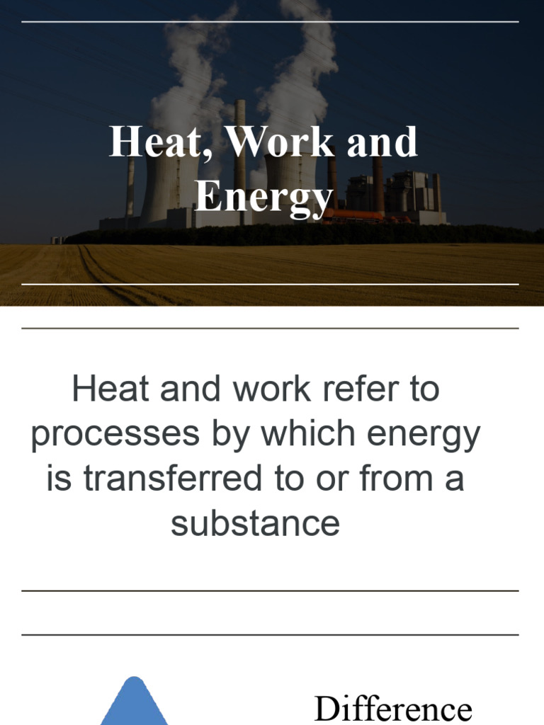 Heat, Work and Energy | PDF | Heat | Heat Transfer