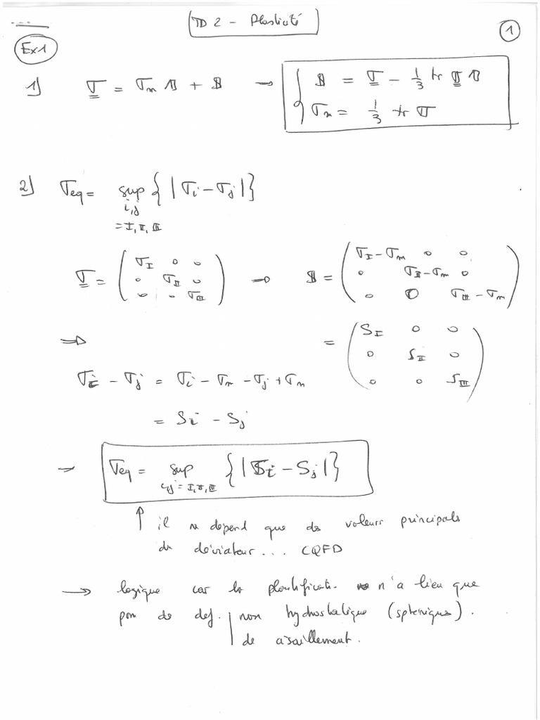 td02 - Plasticite2 CORREC Ex1 02 | PDF