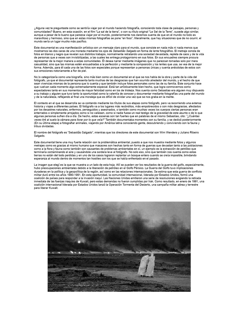 Sebastiao Salgado | PDF | guerra del Golfo