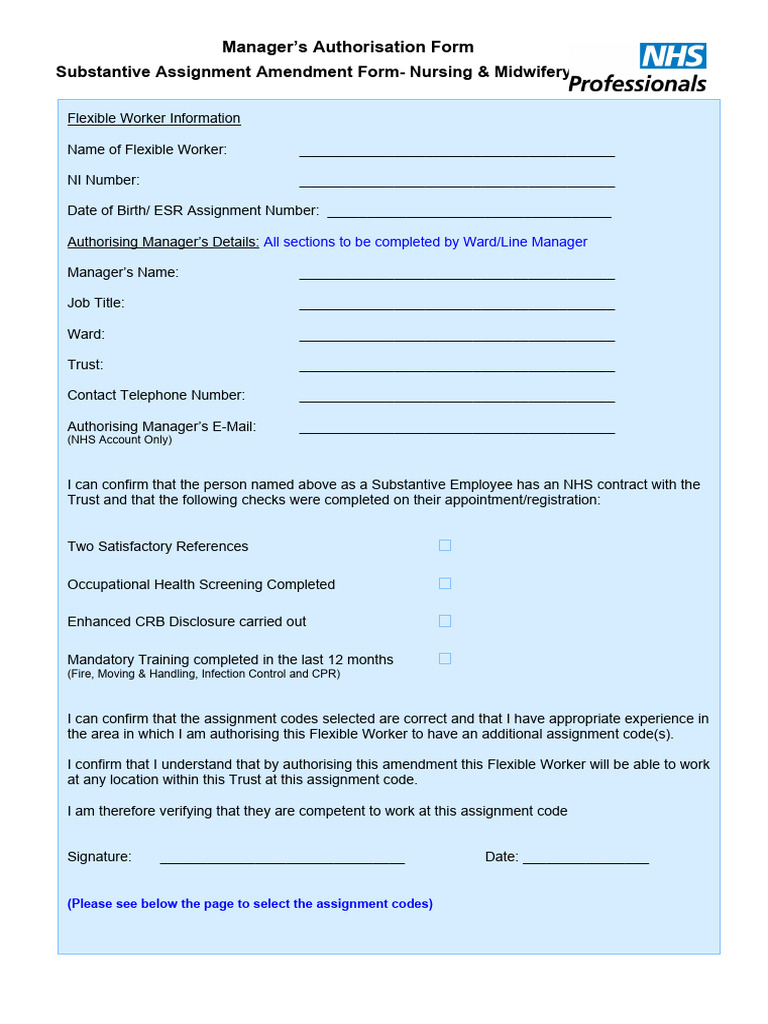 Substantive Code Amendment Form NM | PDF | Nursing | Health Care