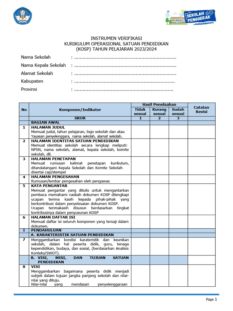 Instrumem Kosp | PDF | Karier & Perkembangan | Bisnis