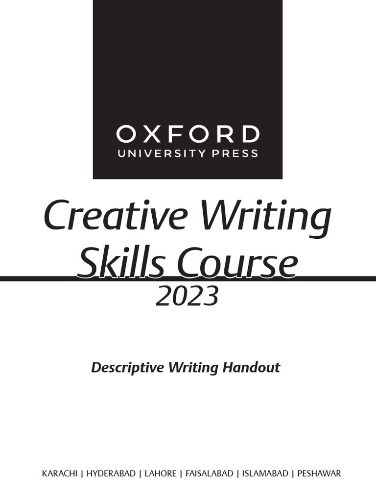 Descriptive Writing Skills Handout | PDF | Human Communication | Writing