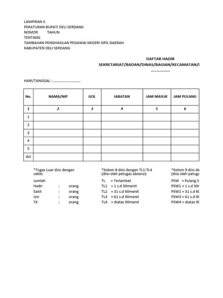Lampiran TPP 2023 | PDF