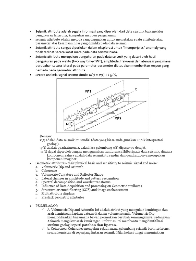 Atribut Seismik dalam Eksplorasi Geologi | PDF | Metode & Bahan Ajar | Teknologi & Rekayasa