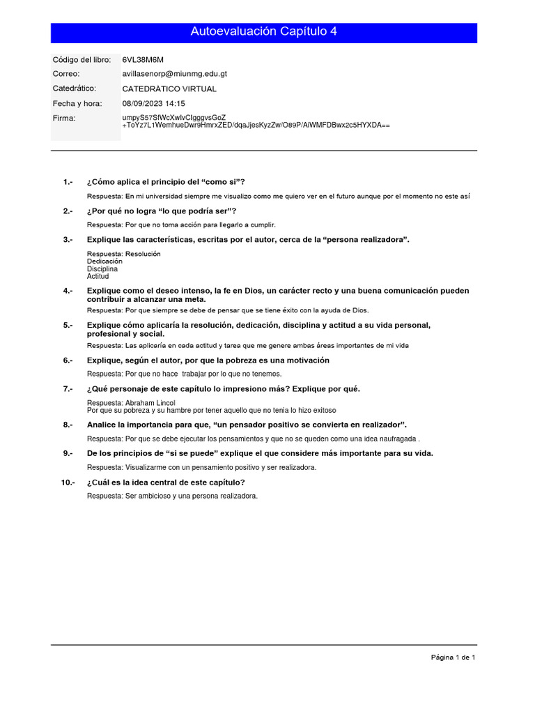 Tarea Capitulo 4 | PDF