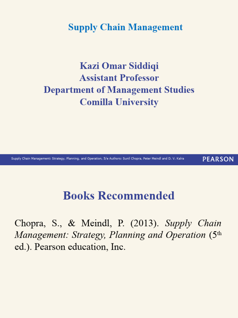 SCM Chapter 1 | Download Free PDF | Supply Chain | Supply Chain Management