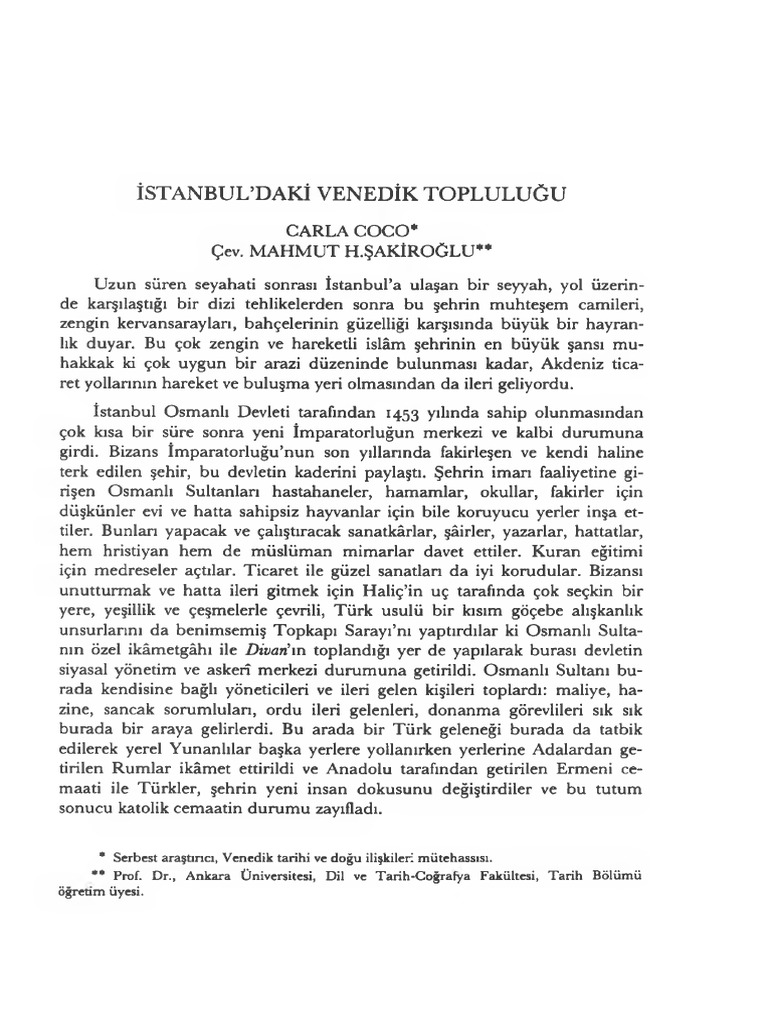 Stanbul - Daki Venedik Toplulu - U (#551849) - 692138 | PDF