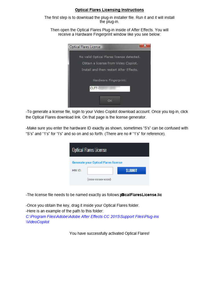 Of License Instructions WIN | PDF