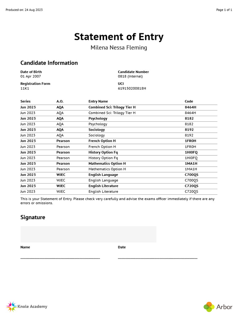 2023-08-24 Statement of Entry Created 24th August 2023 0846 | Download ...