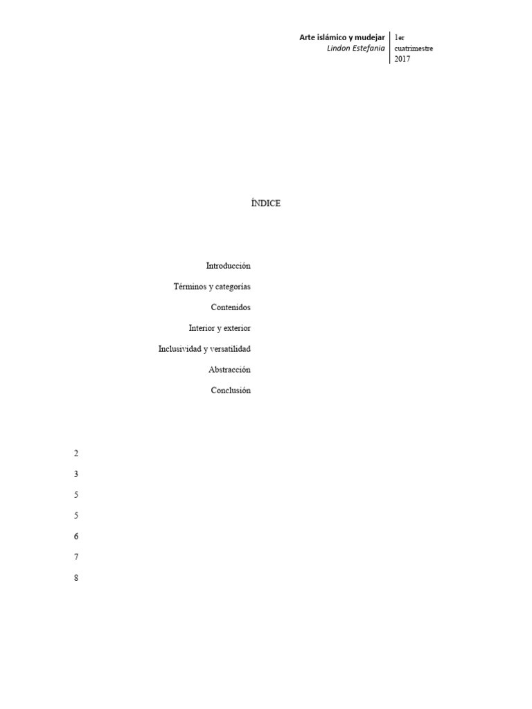 Tp Uba Arte Islámico y Mudéjar | PDF | Arábica | Estética