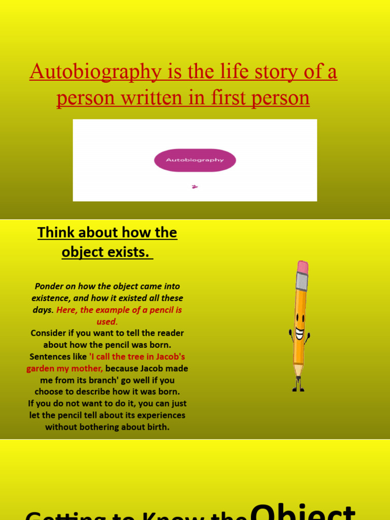 Autobiography of Non Living Things | PDF