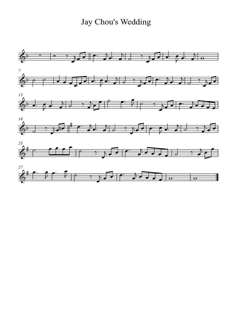 Jay Chou's Wedding | PDF