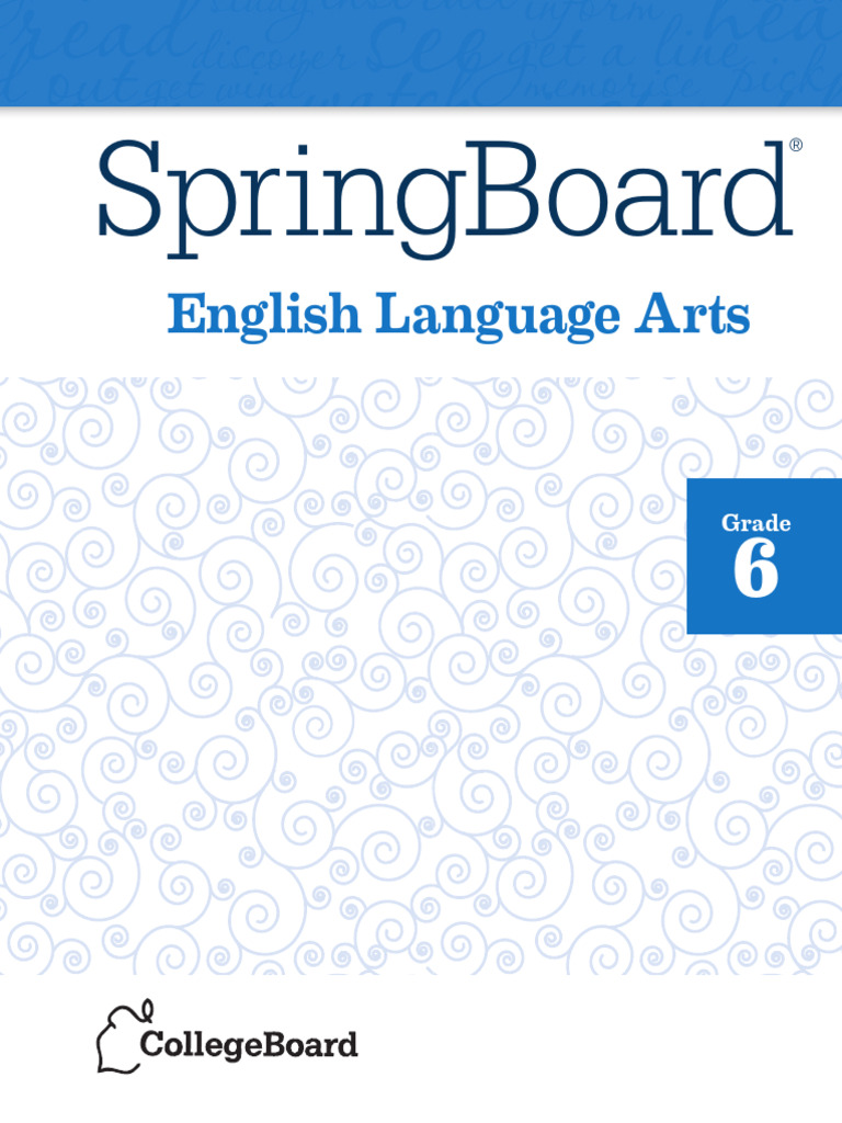 g6 Springboard Ela Student | PDF | Advanced Placement | English Studies