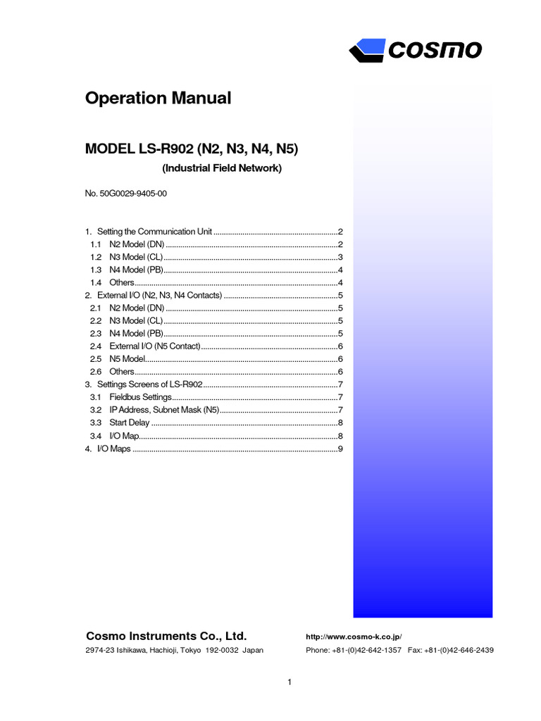 Operation Manual: MODEL LS-R902 (N2, N3, N4, N5) | PDF | Electrical Connector | Computer Engineering