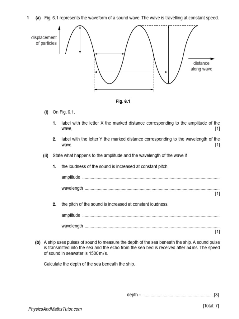General Wave Properties 4 QP | PDF | Sound | Waves