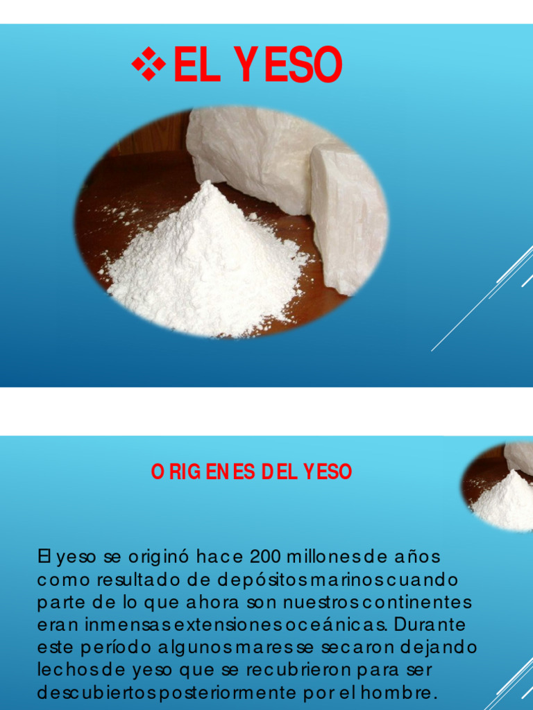 El Yeso | PDF | Yeso | Química