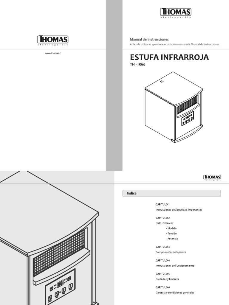 ESTUFA INFRARROJA THIR60 Baja 19 12 22 | PDF