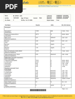 Blood Test Report | PDF | Medical Specialties | Clinical Medicine