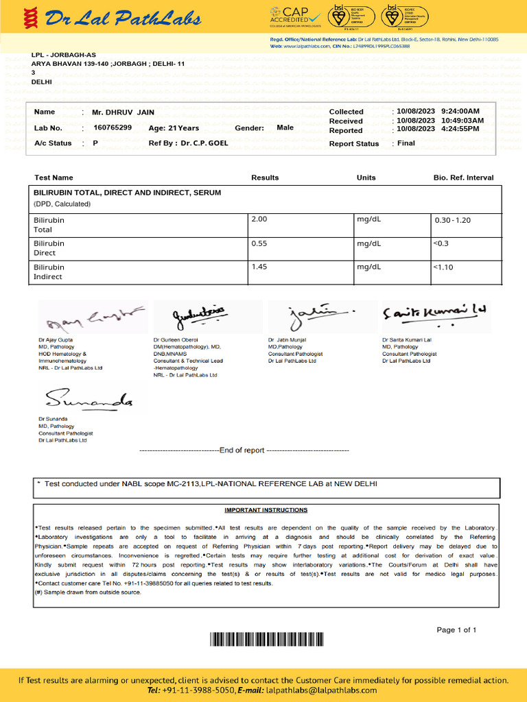 Blood Test Report | Download Free PDF | Medical Specialties | Clinical ...