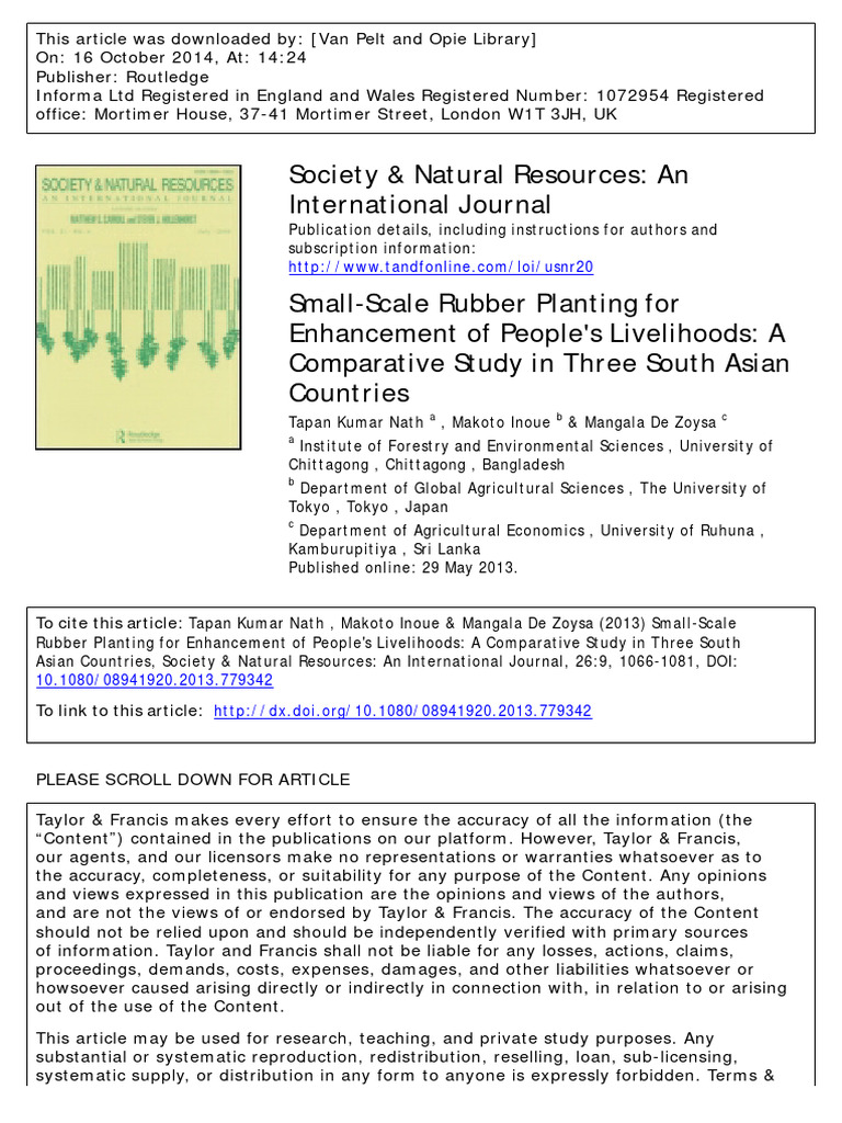 Rubber Paper | Download Free PDF | Capital (Economics) | Agriculture