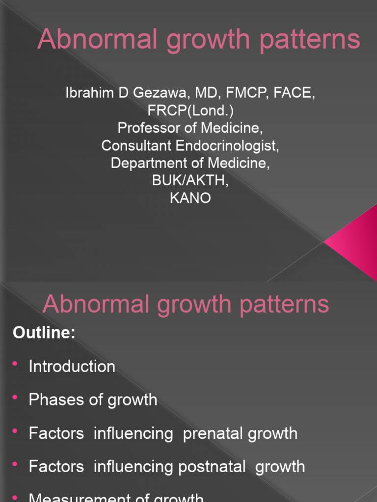 ABNORMAL GROWTH PATTERNS LECTURE | PDF | Causes Of Death | Health Sciences
