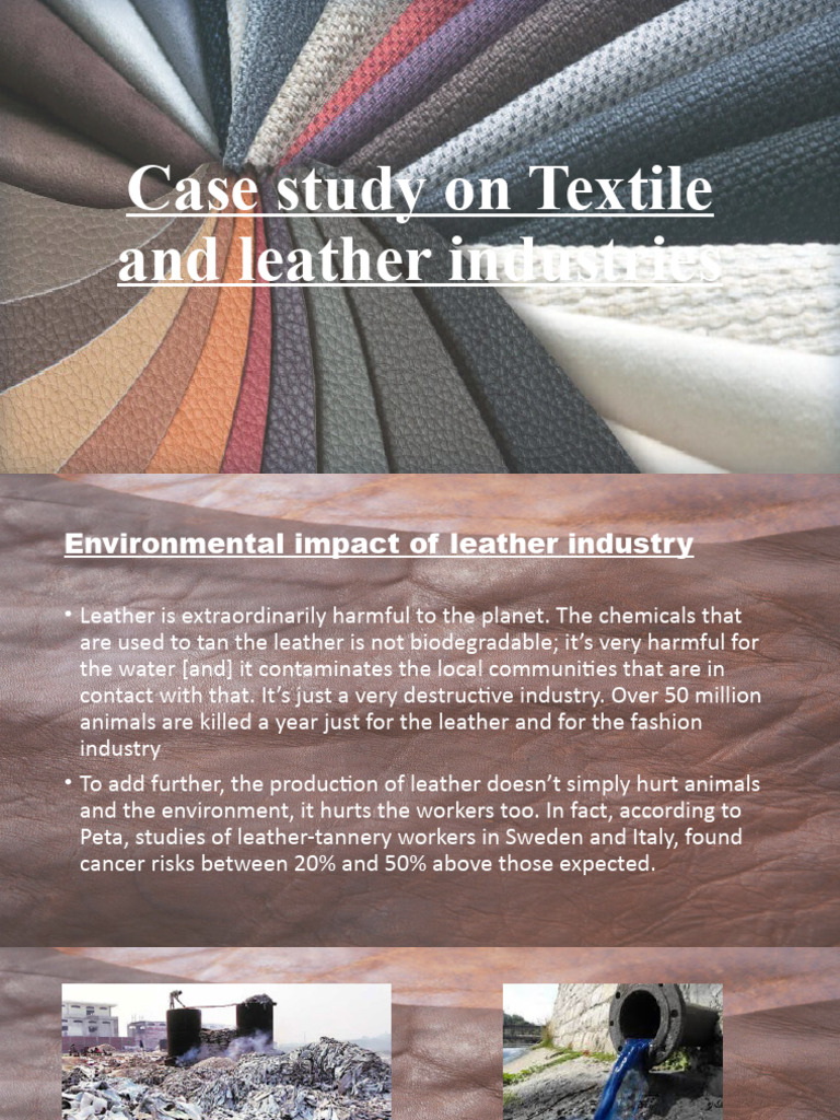 Case Study On Textile and Leather Industries | PDF | Leather | Textiles