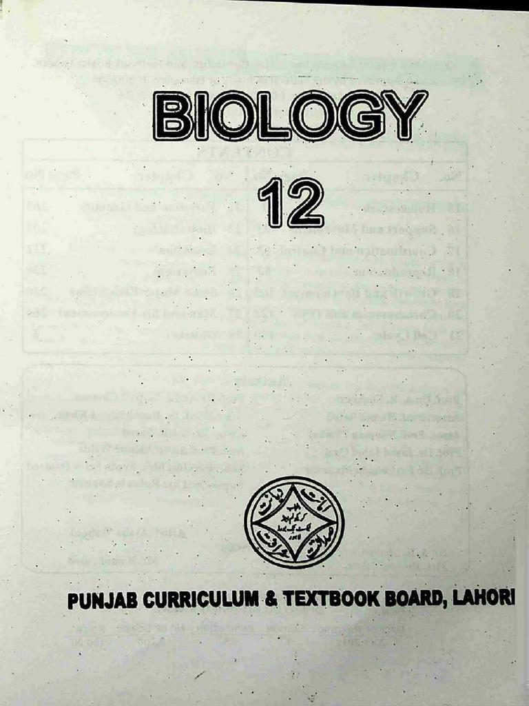 Biology-12 (1) | PDF