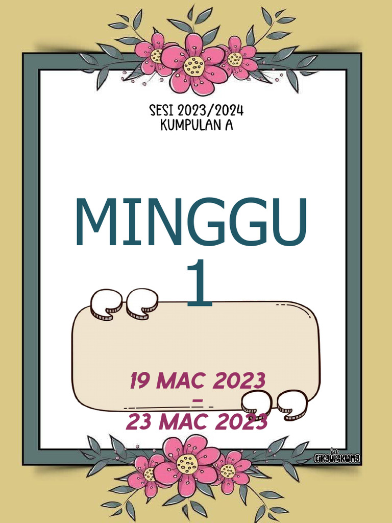 Divider RPH 2023-2024 (Kump A) - Bunga | PDF