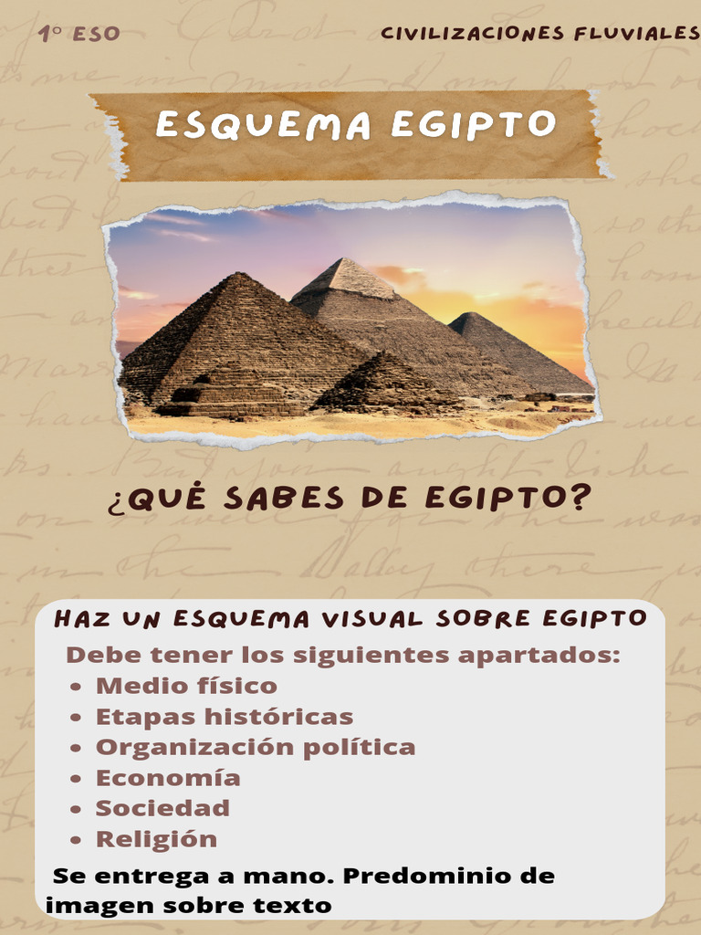 Tarea Esquema Egipto 1º ESO | PDF