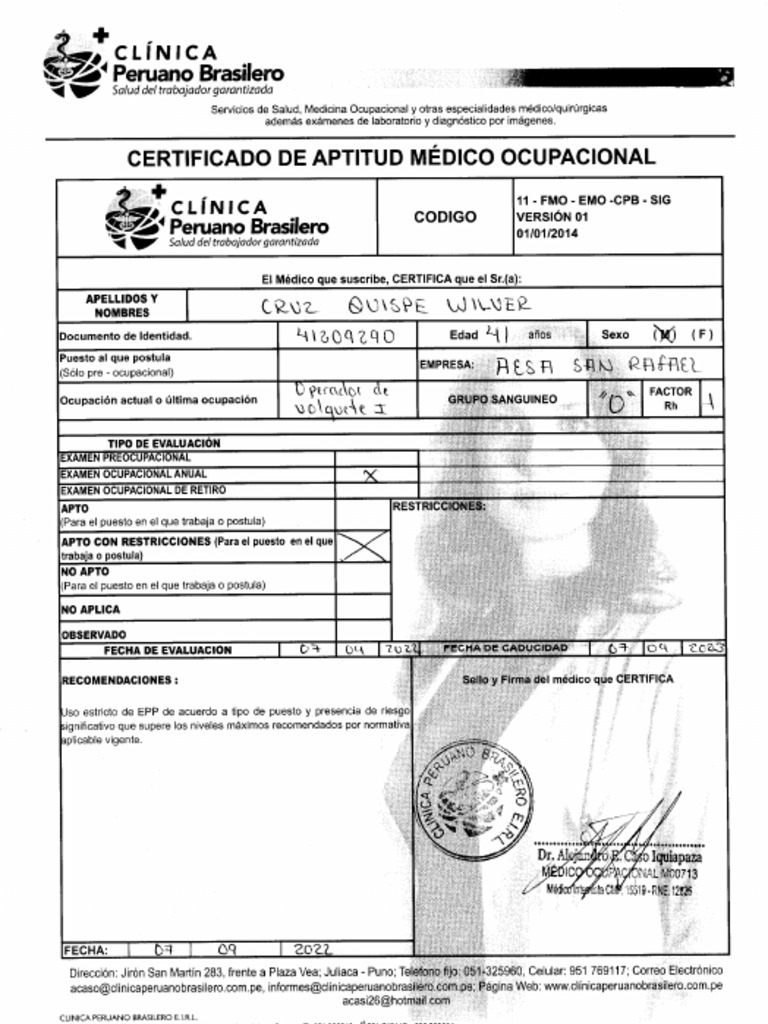 CPB02139_FICHA_CRUZ QUISPE WILVER | PDF