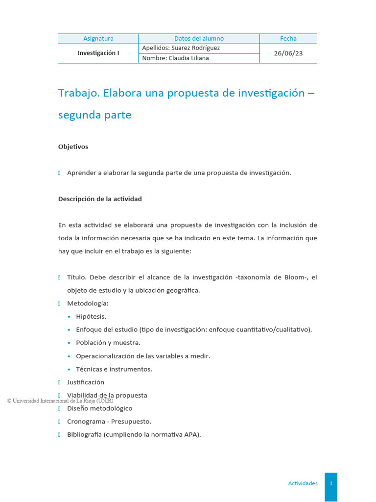 Propuesta de Investigacion Segunda Parte | PDF | Aprendizaje | Enseñando